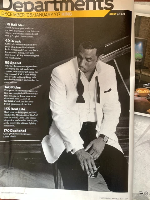 KING MAGAZINE N°38 de 12/2006; Melyssa Ford/ Diddy/ Steve Stoute/ 50 ...