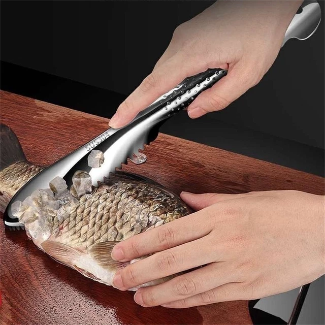 2IN1 STAINLESS STEEL Fish Skin Brush Scrape Fish Scales Fish Gills ...