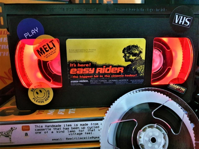 EASY RIDER CLASSIC Retro VHS Tape Night Light table lamp S1 Peter ...