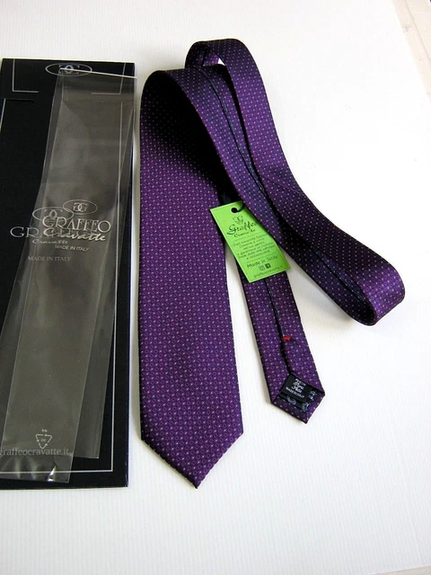 LUXURY GRAFFEO SARTORIAL Édition Limitée Pure Soie Pure en Soie Made IN ...