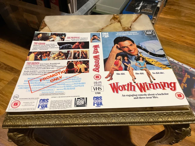 WORTH WINNING CBS Fox Video Vhs Promo Sleeve Only Starring Mark Harmon ...