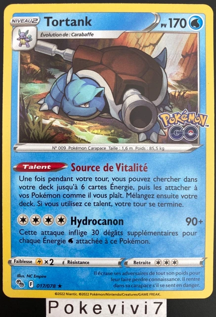 CARTE POKEMON TORTANK 017/078 HOLO Pokemon GO EB10.5 FR NEUF EUR 2,90 ...