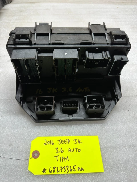 16 JEEP WRANGLER 3.6 Jk Tipm Integrated Module Fuse Box 68273365Aa $479 ...