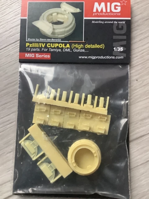 MIG PRODUCTIONS 1:35 Panzer III und IV Cupola High Detailed aus Resin ...