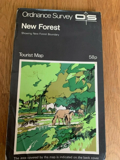 NEW FOREST 1:25,000 OS Tourist Map. 1970's Please see description (S14 ...