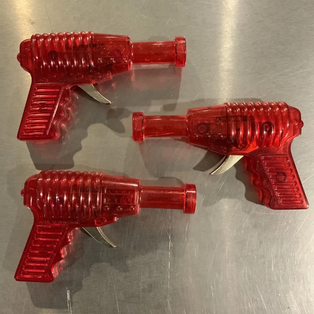 VINTAGE RAY GUN Sparking Red Plastic Guns Made In Hong Kong £28.46 ...