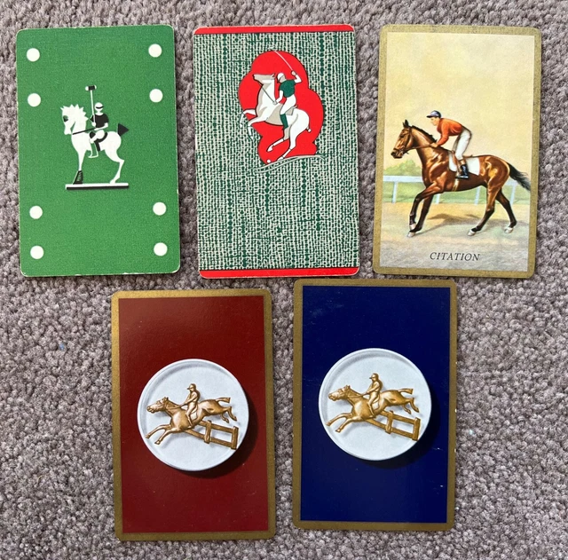 ORIGINAL SWAP PLAYING cards horses horse jumping racing jockey polo EUR ...