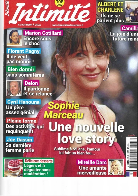 INTIMITE-AUGUST 2022-SOPHIE MARCEAU/MARION Cotillard: A.DELON/Joe ...