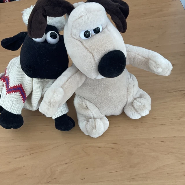 WALLACE & GROMIT 1989 Gromit Shaun The Sheep Plush Toy Born To Play EUR ...