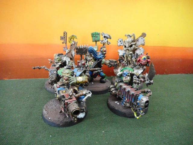 WH 40K MINIATUREN Space Orks 5er Trupp FLASH GITZ GW Posaz Warhammer #B ...