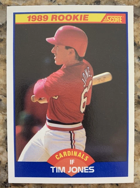 1989 SCORE BASEBALL #649 Tim Jones Rookie Card - St. Louis Cardinals EUR 1,56 - PicClick FR