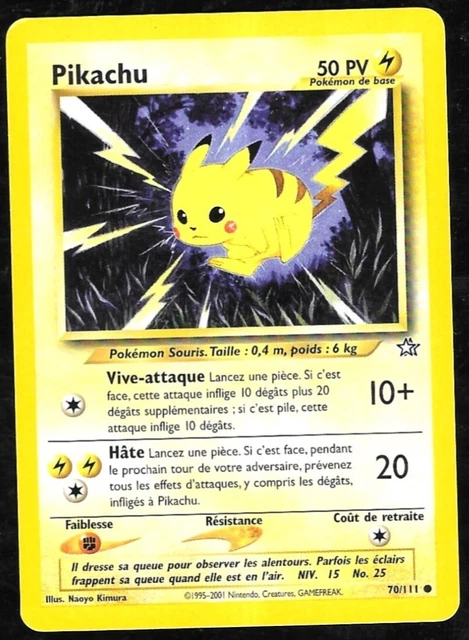 POKEMON CARD PIKACHU 70/111 - Neo Genesis Wizards (vf) $15.03 - PicClick CA