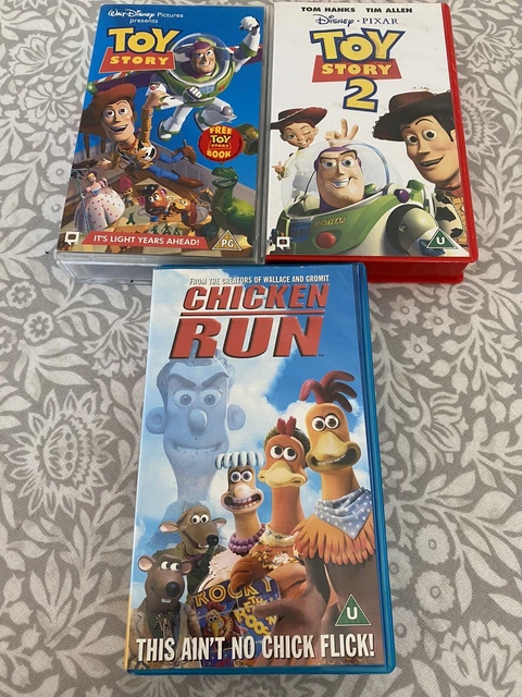 CHILDREN’S VHS TAPES: Chicken Run, Toy Story 1&2 £1.99 - PicClick UK