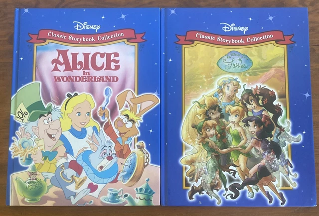 DISNEY CLASSIC STORYBOOK Collection Alice In Wonderland & Fairies ...