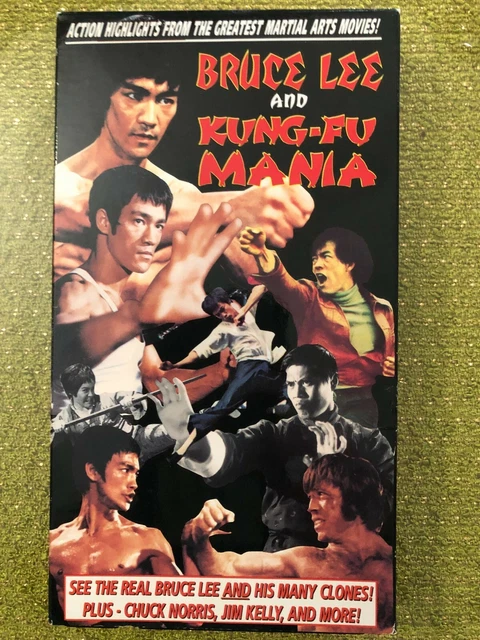 BRUCE LEE AND Kung Fu Mania (VHS) 1993 w/Chuck Norris & LEGEND KUNG FU ...