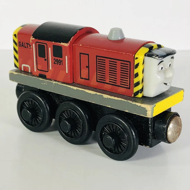 THOMAS THE TRAIN Salty Tank Engine Wooden Railway Friends Red Yellow ...