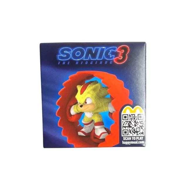 SONIC 3 THE Hedgehog 2024 McDonald’s Happy Meal Toys NEW No. 8 Shadow ...