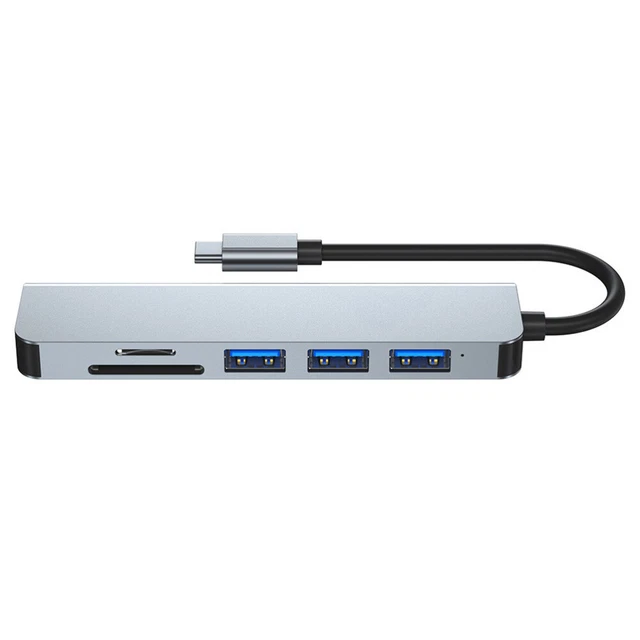 6 PORTS MICRO-USB-SPLITTER Typ-C-USB-Hub Notebook-Dockingstation ...