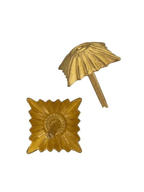 WWII GERMAN ARMY Wehrmacht Gold Gilt rank pips stars. Large for ...