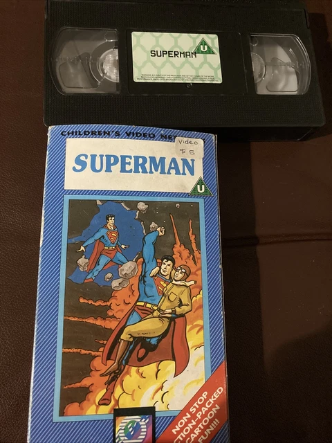 SUPERMAN - CHILDREN'S Video Network VHS - Vintage with Carboard ...