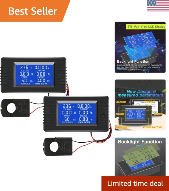 COMPREHENSIVE 100A DIGITAL Multimeter with Split Core Transformer for ...
