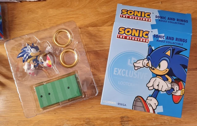 SONIC THE HEDGEHOG loot Crate Sonic and Rings with box unused £7.50 ...