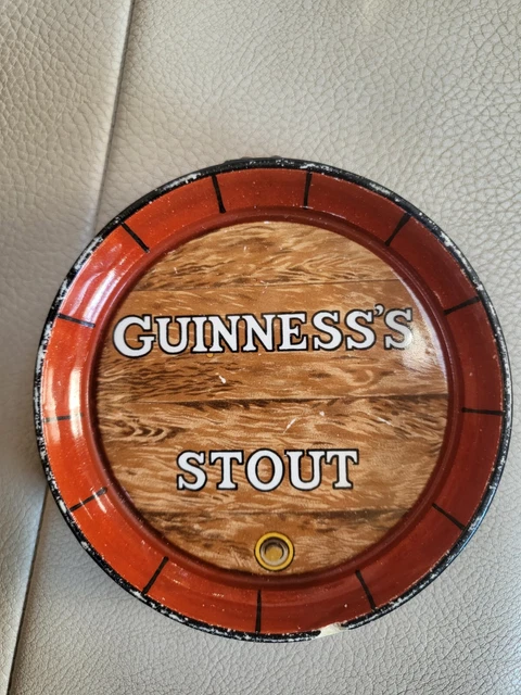 VINTAGE 'GUINNESS' BARREL Ashtray,coaster, Mintons Pottery,Stoke on ...