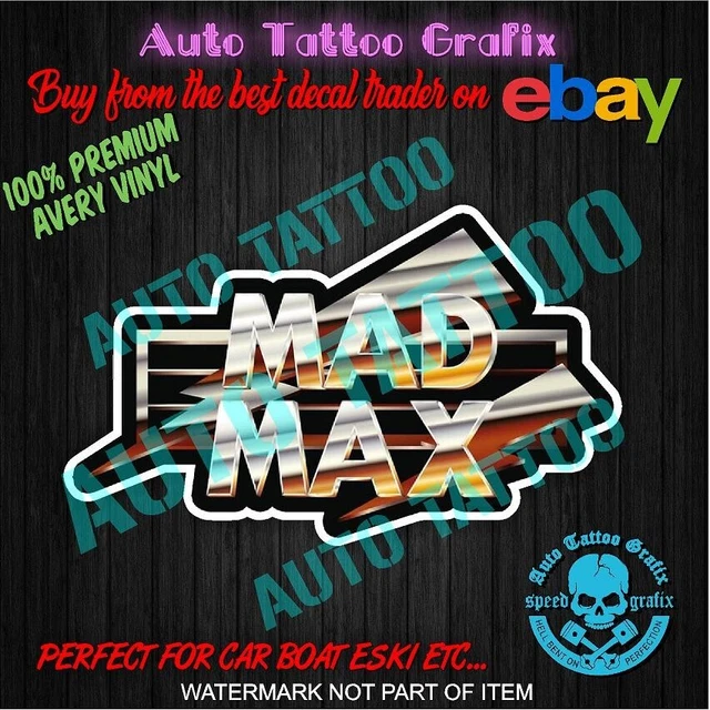 MAD MAX DECAL Sticker Funny Novelty Decals Stickers Drift EUR 4,07 ...