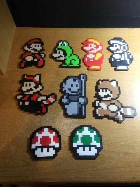 SUPER MARIO BROS. 3 Perler Bead Wall Art Sprite Set Nintendo NES £31.12 ...