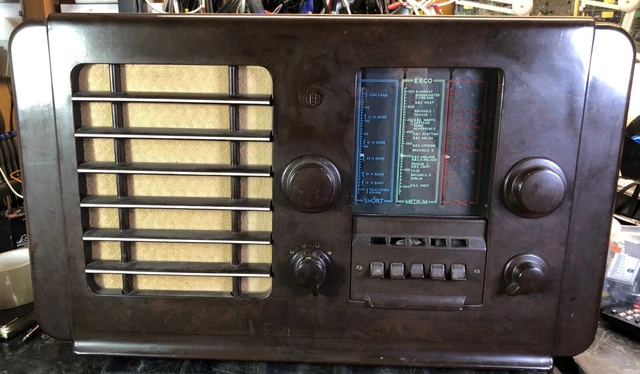 VINTAGE EKCO A23 Bakelite Mains Valve Radio £35.00 - PicClick UK