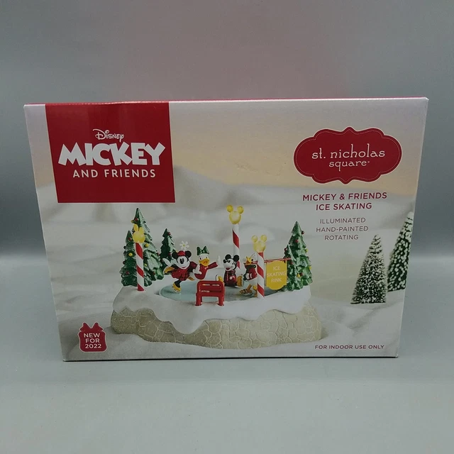 ST. NICHOLAS SQUARE Christmas Village Disney Mickey and Friends Ice ...