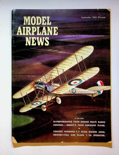 MODEL AIRPLANE NEWS Magazine Vol. 68 #3 VG- 3.5 1963 Low Grade £2.40 ...