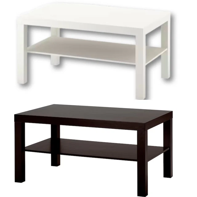 IKEA LARGE COFFEE Table With Shelf Dining Table Wooden Living Room ...
