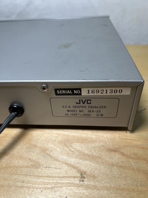 JVC SEA-33 STEREO EQ Graphic Equalizer 10 Band HiFi Vintage Separate ...