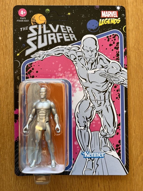 HASBRO MARVEL LEGENDS Silver Surfer Retro 3.75in Figure Wave 4 ...