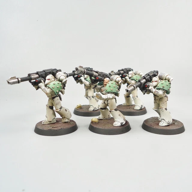 WARHAMMER 30K ARMY Death Guard Horus Heresy Devastators x5 Painted £54. ...