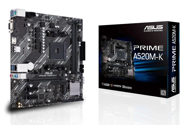 ASUS PRIME A520M-K AMD A520 Socket AM4 micro ATX £87.16 - PicClick UK