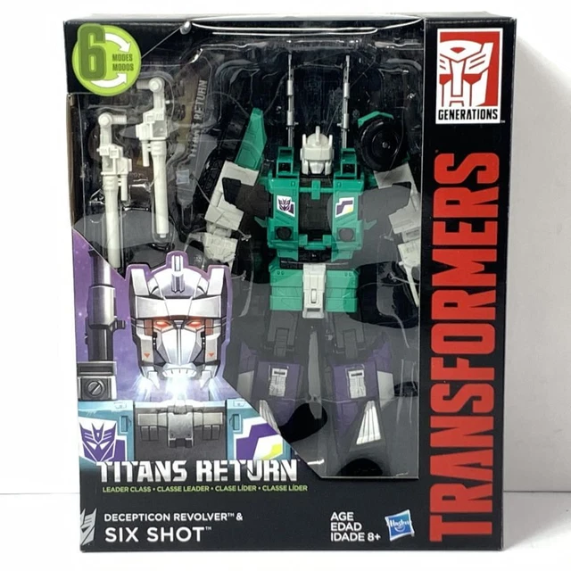 HASBRO TRANSFORMERS TITANS RETURN SIX SHOT Action Figure TGHB 430 £33. ...