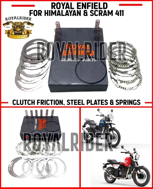 ROYAL ENFIELD &CLUTCH FRICTION,STEEL PLATES & SPRINGS" For Himalayan ...