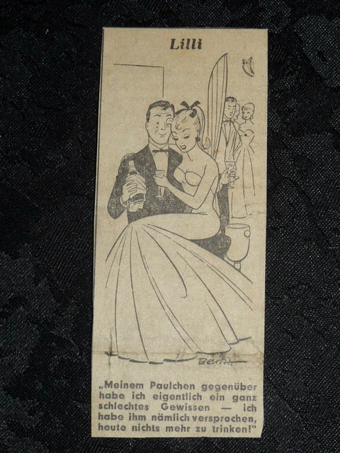 BILD LILLI, ORIGINAL, Comic, Cartoon, Reinhard Beuthien, 1952 bis 1961 ...