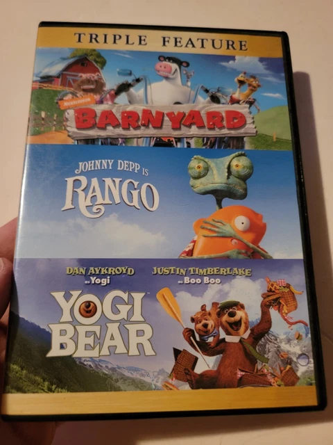 BARNYARD, RANGO & Yogi Bear (DVD) (Triple Feature) - DVD 3 Animated ...