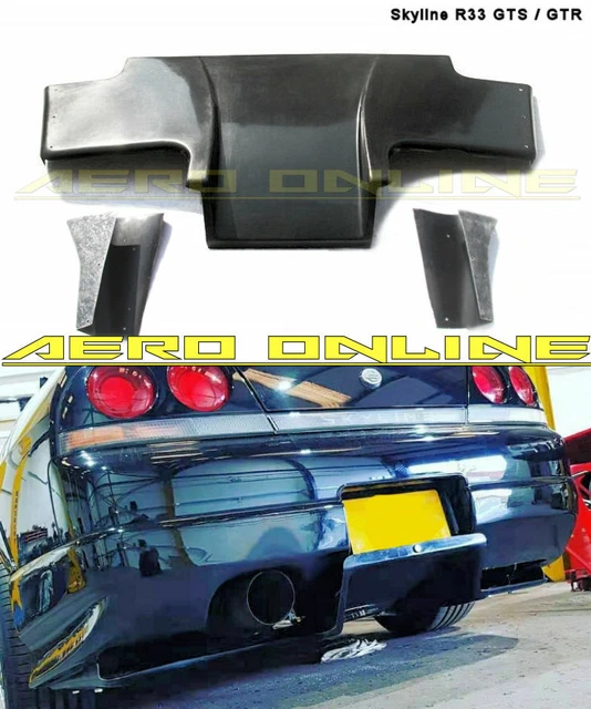 TOP SECRET STYLE Rear Diffuser FRP For Nissan Skyline R33 GTS GTST GTR ...
