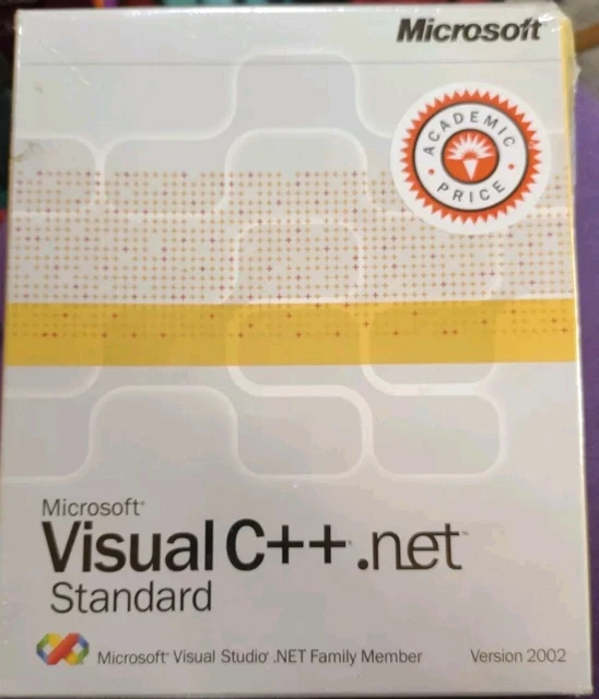 MICROSOFT VISUAL C++ .NET Standard (Retail) (1 User/s) - Full Version ...
