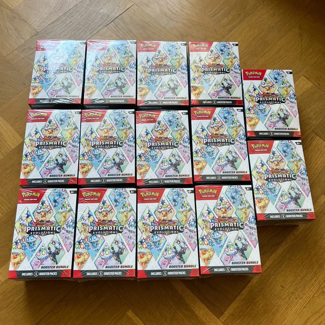 10 X POKÉMON TCG: Scarlet & Violet-Prismatic Evolutions Booster Bundle ...