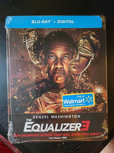 THE EQUALIZER 3 Blu-Ray Digital Steelbook walmart exclusive NEW factory sealed £16.98 - PicClick UK