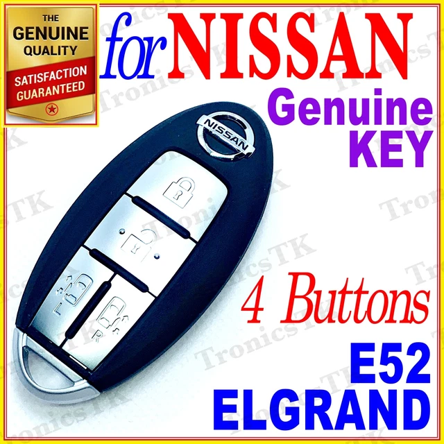 NISSAN ELGRAND SMART Key / Intelligent Key / 4 Buttons - E52 Series ...
