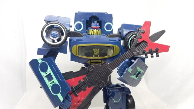 TRANSFORMERS ANIMATED SOUNDWAVE LASERBEAK Deluxe Class Mint Complete ...