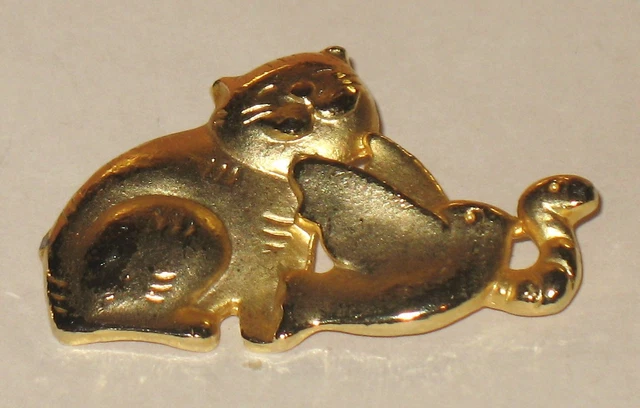 VINTAGE GOLD Cat Life Cycle Pin $11.99 - PicClick