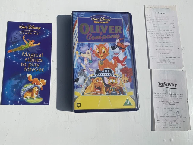 OLIVER AND COMPANY Oliver + Company Retro Vintage VHS Video Tape With ...