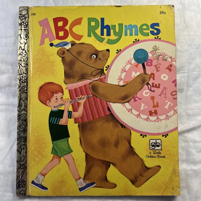 VINTAGE A LITTLE Golden Book ABC Rhymes .39 543 1972 #210 EUR 4,85 ...